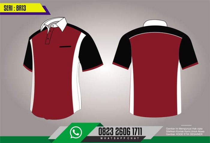 100 Model Kaos Kerah kombinasi | Update desain Terbaru