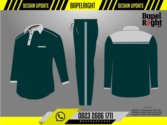 Desain Baju Olahraga Sekolah Lengan Panjang Keren Terbaru | Bapelright