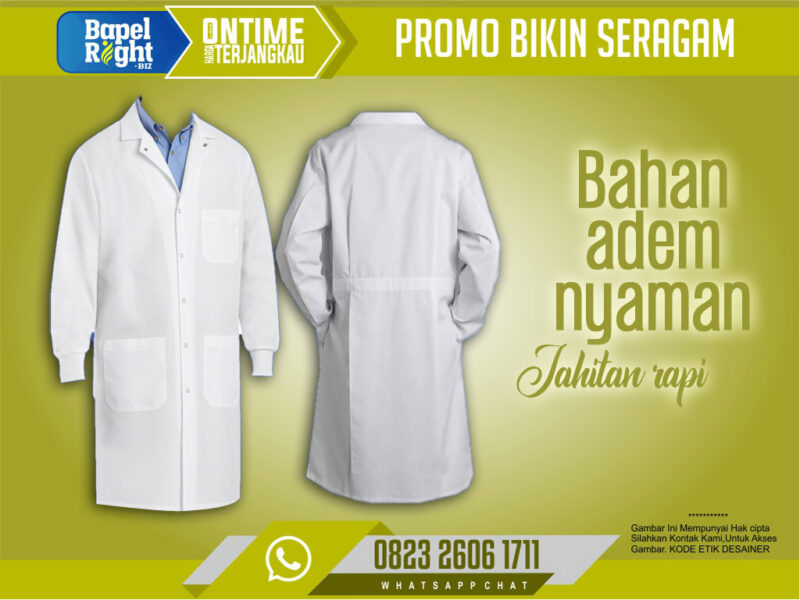 gambar jas laboratorium Bapelright Konveksi