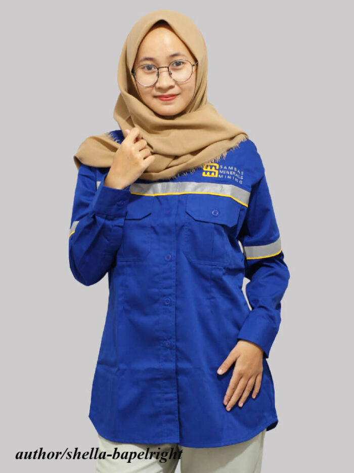 Desain Seragam Kerja Keren Wanita | Lengan Panjang | Kombinasi Warna