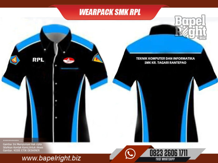 Wearpack SMK RPL | Baju jurusan | Kemeja RPL Terbaru | Bapelright