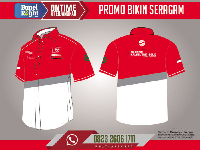 Kemeja Komunitas Driver | Bebas Desain Seragam Baju Sendiri