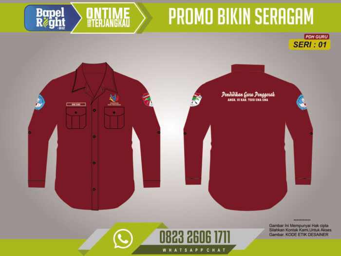 Kemeja PDH Guru Penggerak | Desain PDL Pendidik Terbaru