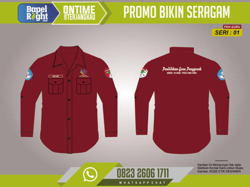 Kemeja PDH Guru Penggerak | Desain PDL Pendidik Terbaru