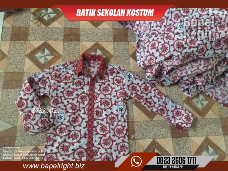 Seragam Batik Madrasah Ibtidaiyah | Desain seragam batik sdit