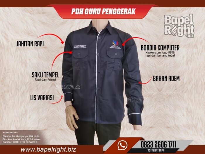 5 Warna Baju PDH/PDL yang Bagus | Desain Terbaru | Bapelright