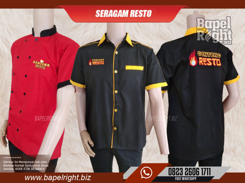 Baju Resto Ciamis Jawa barat | Model Baju Pelayan Restoran chef