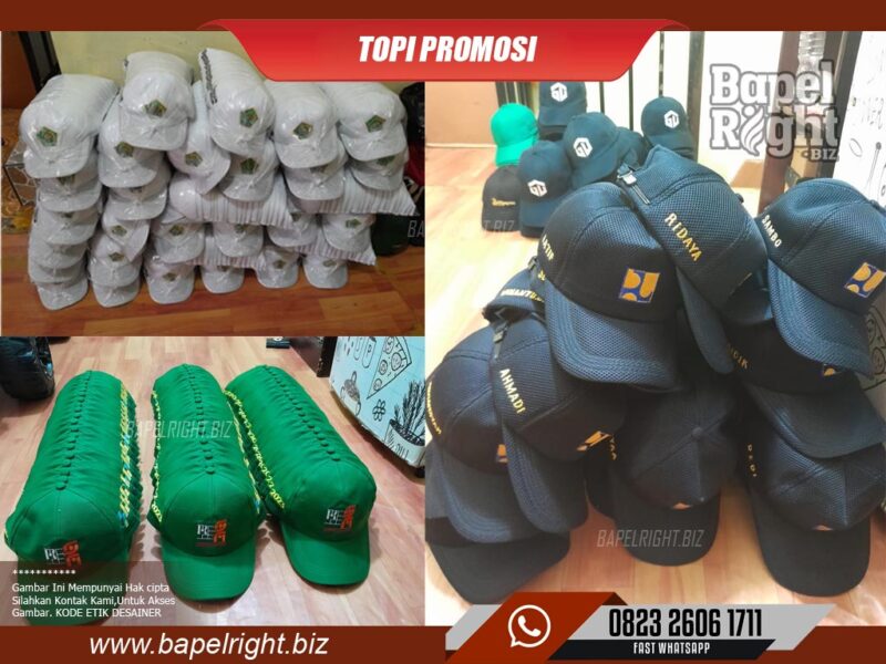 Topi Custom | Portofolio Topi Custom Bapelright Konveksi